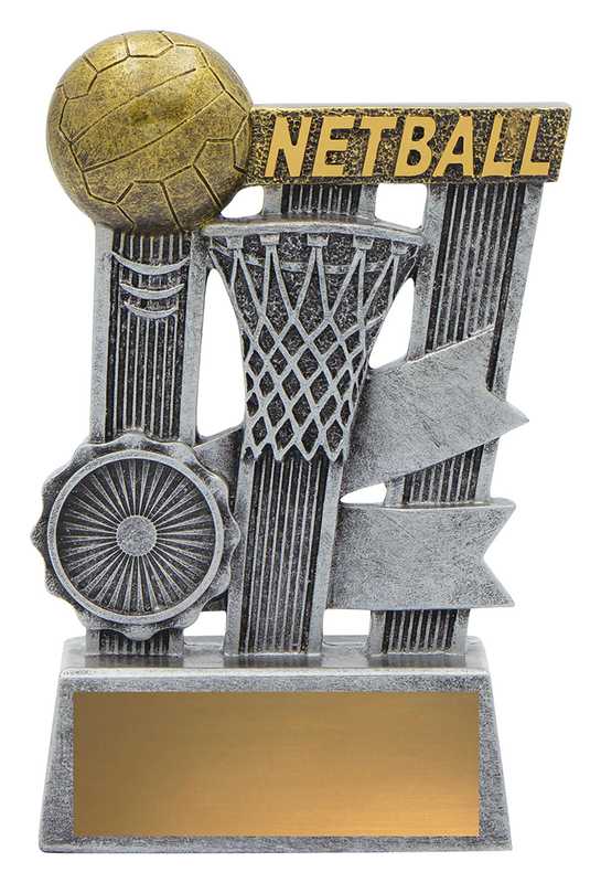 Netball Silver Ribbon - Territory Trophies and Precision Engraving